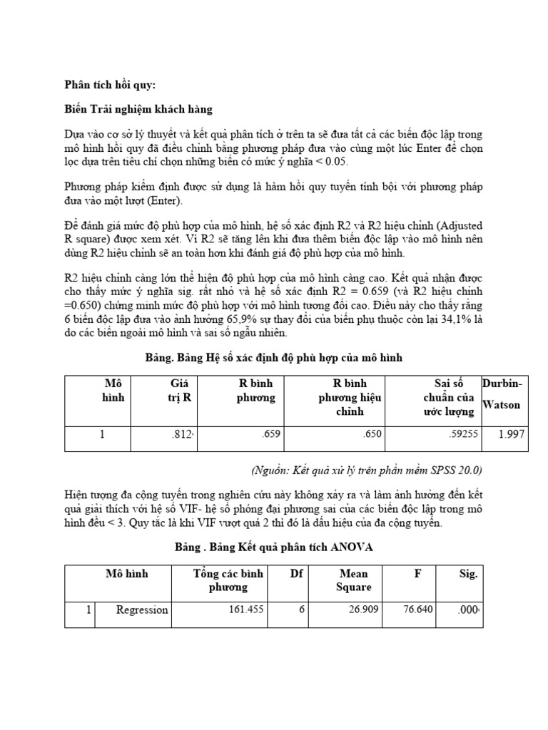 Phân Tích H I Quy | PDF