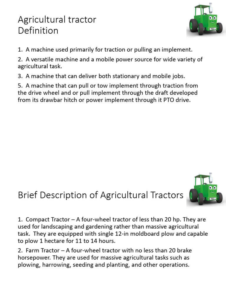 Module 4.1 - Agricultural Tractor | PDF | Tractor | Clutch