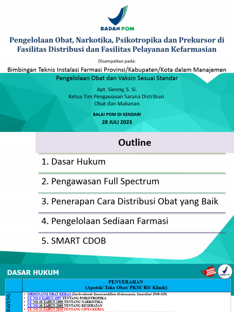 Pengelolaan Obat dan Sertifikasi CDOB | PDF