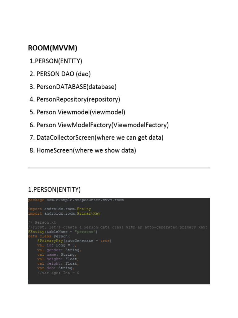 RoomDatabase (MVVM) | PDF | Databases | Android (Operating System)