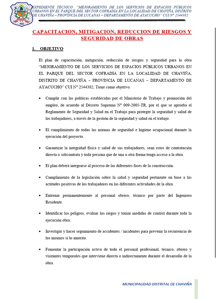Capacitacion en Operacion y Mantenimiento | PDF | Higiene Ocupacional | Creación de capacidad