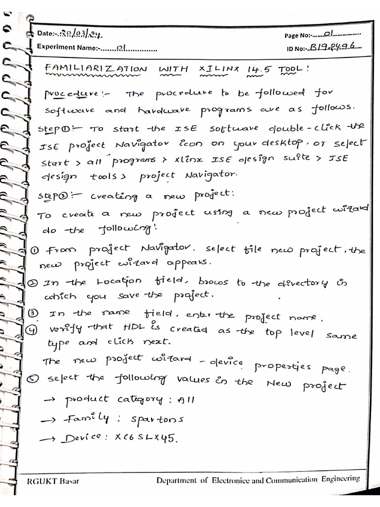 Digital System Design Lab Manual | PDF