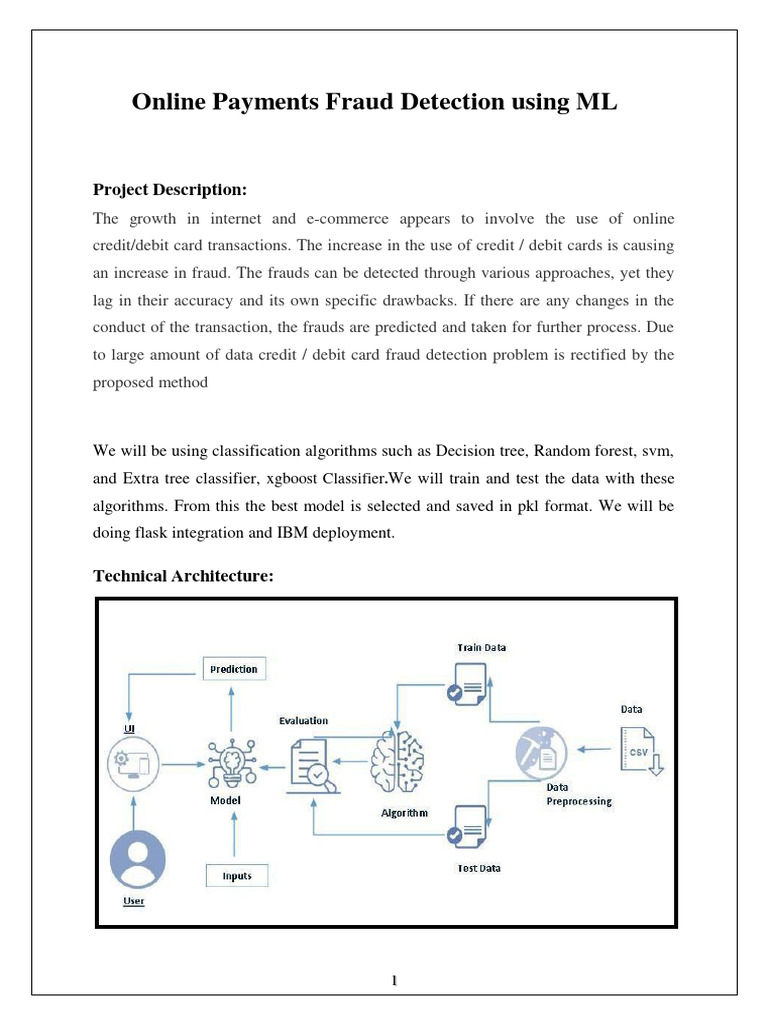 online payments fraud detection documentation | PDF | Statistical ...