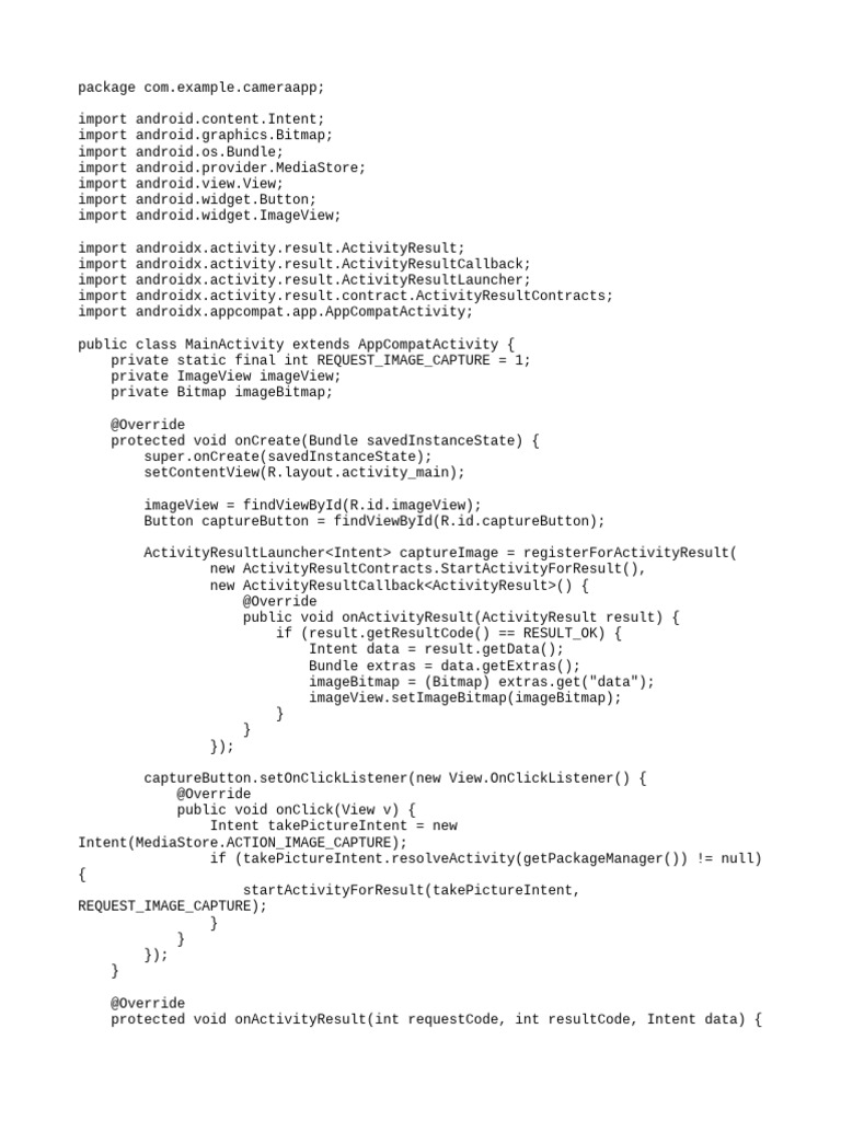 Image Capture | PDF | Android (Operating System) | Software