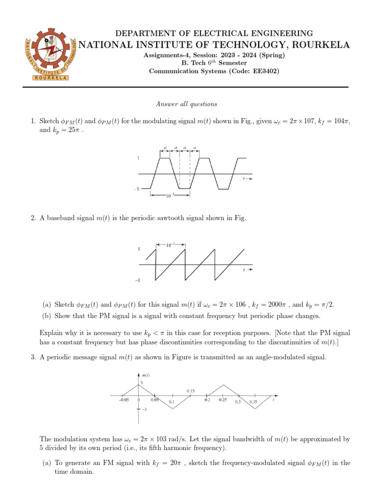 Assignment 2 | PDF | Sampling (Signal Processing) | Signal To Noise Ratio
