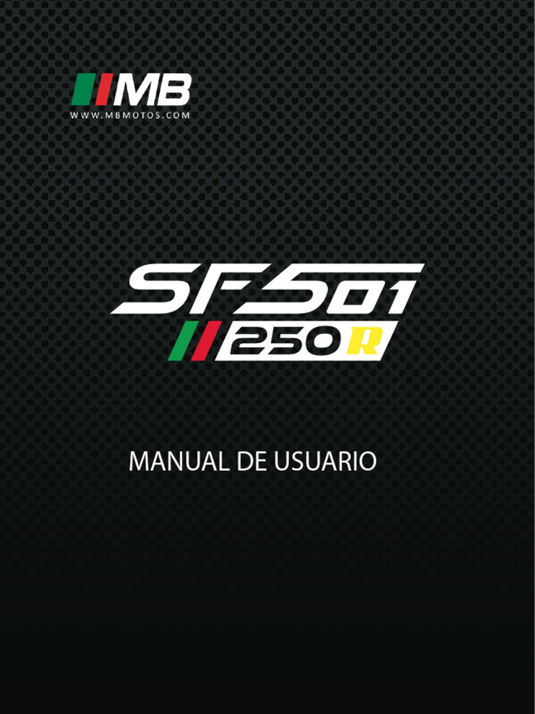 Manual de Usuario MB SF501 250R | PDF | Embrague | Motocicleta