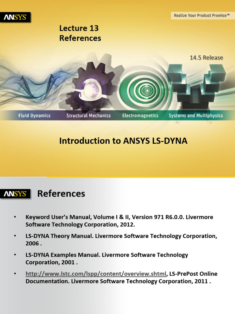 LS-DYNA-Intro 14.5 L13 References | PDF