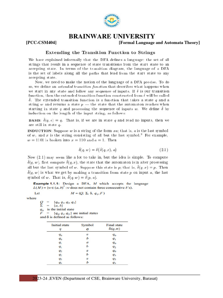 Module 1 Part 2 Pdf Formal Methods Theoretical Computer Science