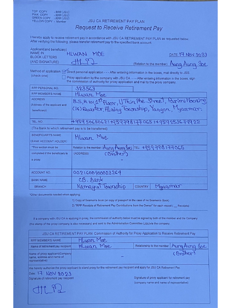 CV Form | PDF
