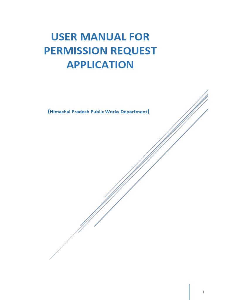 UserManual PermissionRequestApplication | PDF | Login | Password