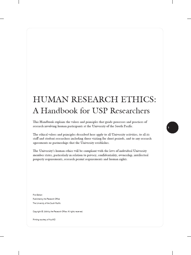 Human Ethics Handbook | PDF | Informed Consent | Dignity