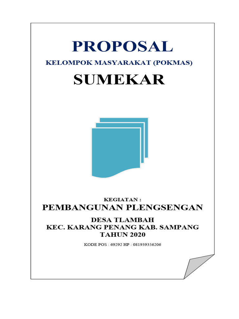 Proposal Pembangunan Plengsengan Pokmas | PDF