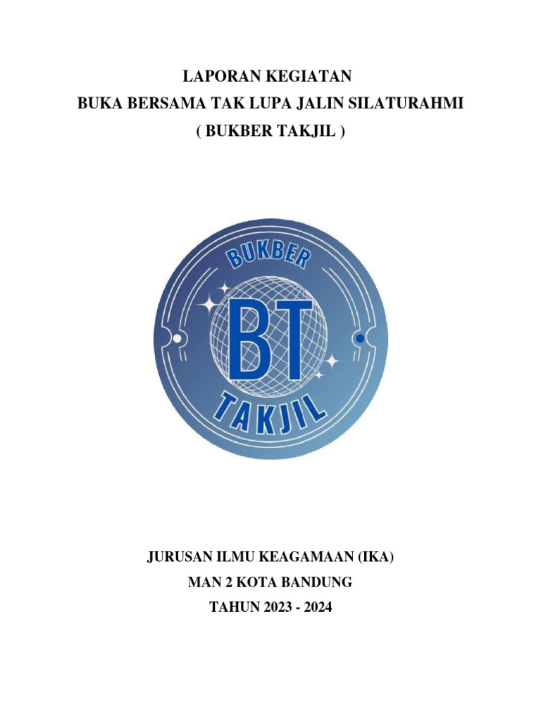 Laporan Kegiatan Bukber Takjil 2024 | PDF