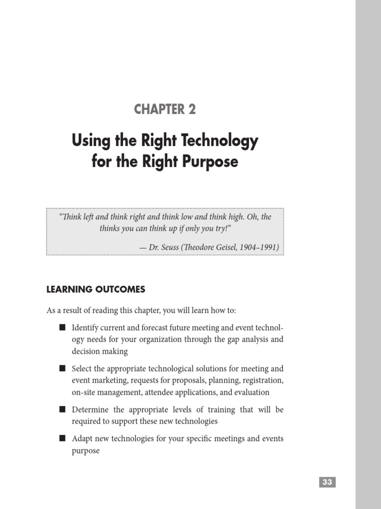 CHAPTER 2 Using The Right Technology For The Right Purpose | PDF | Mobile App | Wi Fi