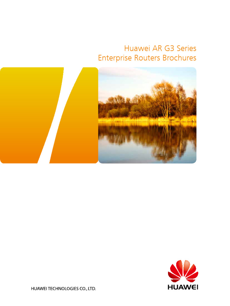 HUAWEI AR G3 Series Enterprise Routers Brochure | PDF | Computer ...