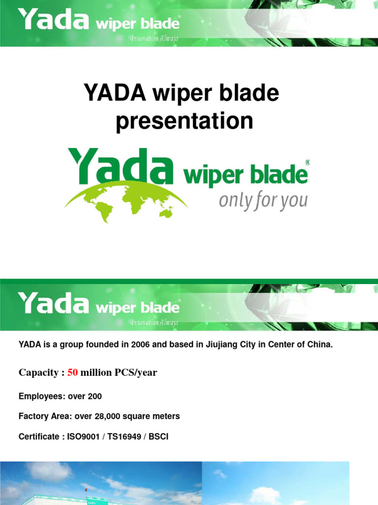 yada wiper blade breif introduction | PDF | Vehicles | Motor Vehicle