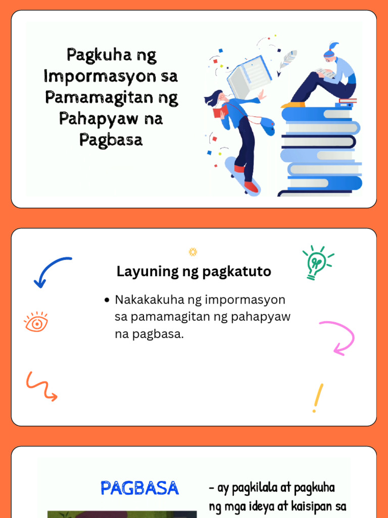 FIL. 6 - WEEK 6 - Pahapyaw Na Pagbasa | PDF