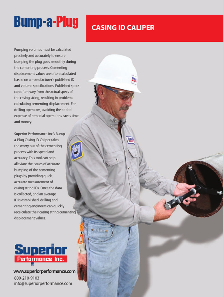 Casing ID Caliper - Bump Plug | PDF | Casing (Borehole) | Accuracy And ...