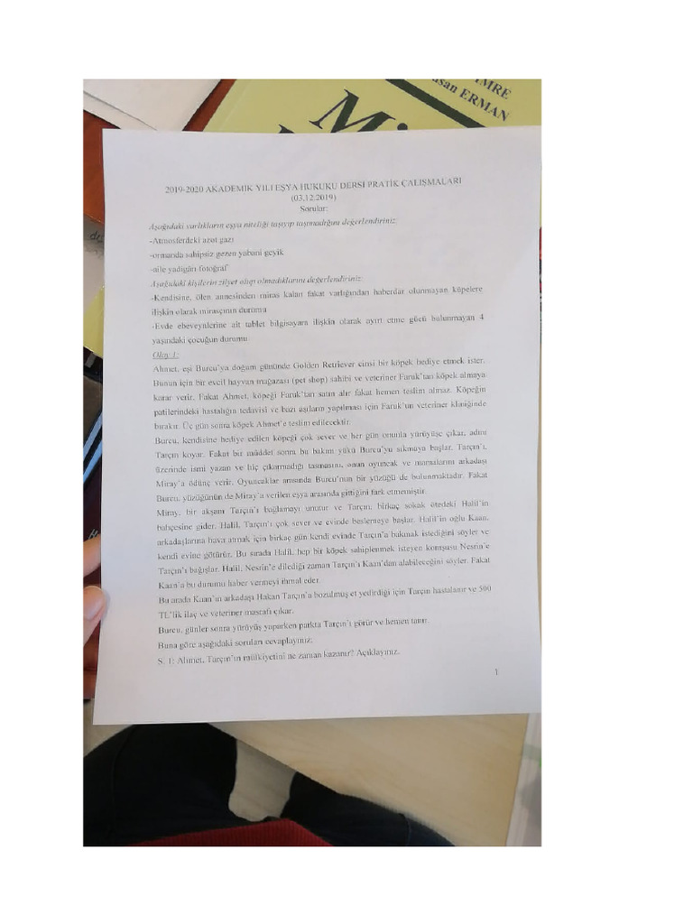 Eşya Pratik 1 | PDF