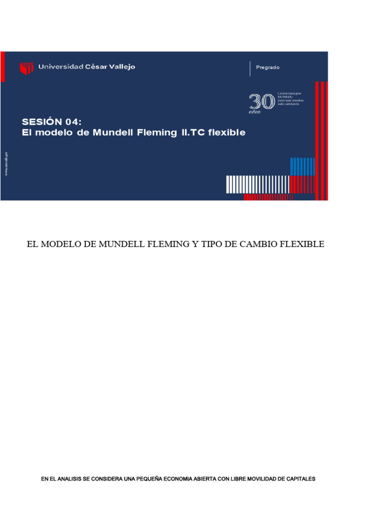 CLASE 4-El Modelo Mundell Fleming. TC Flexible | PDF | Tipo de cambio ...