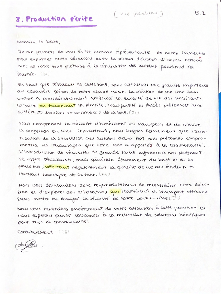 Produccion Escrita b2 | PDF