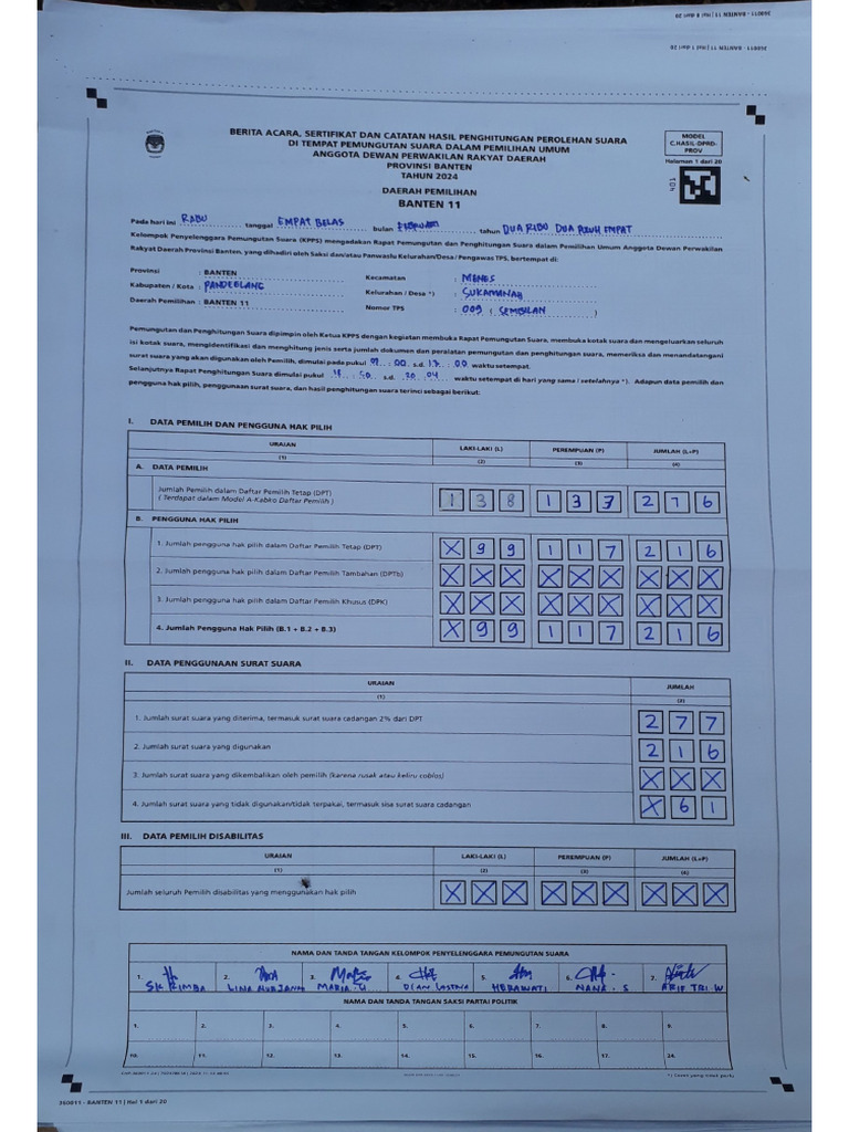 C-Hasil DPRD Provinsi | PDF