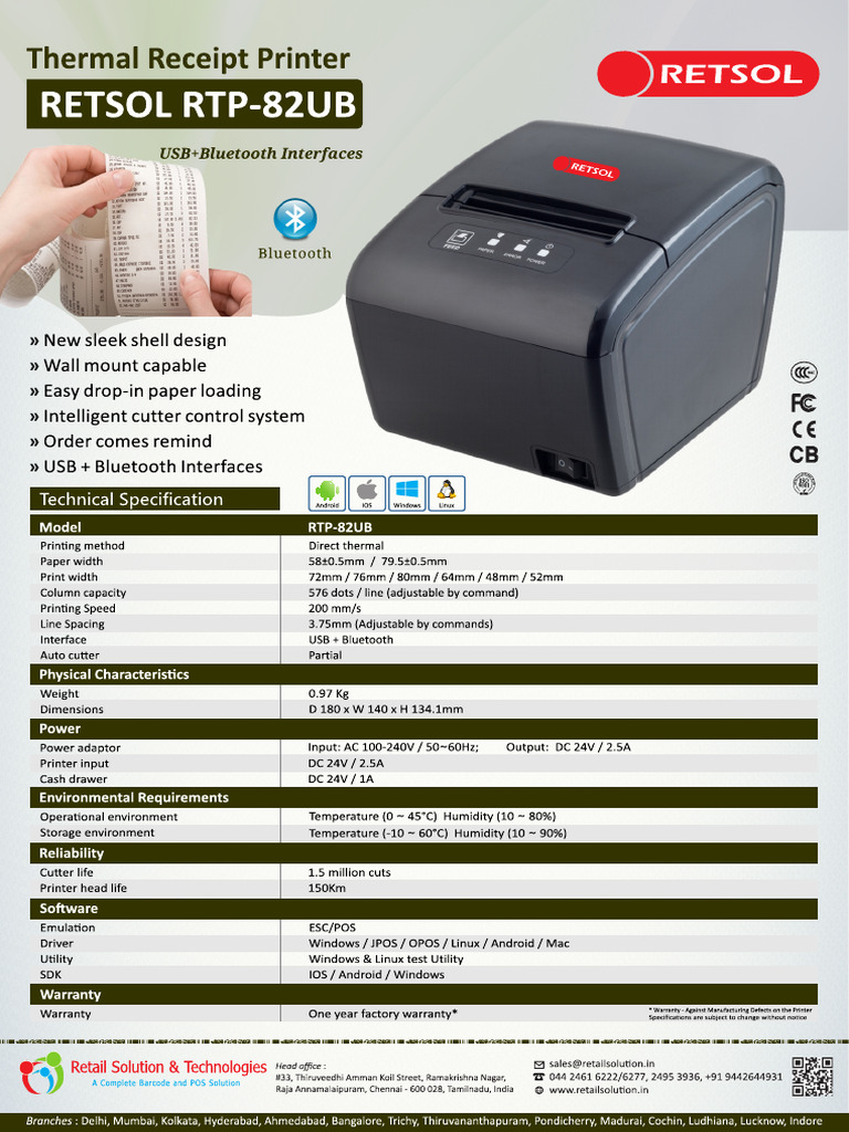 Retsol RTP-82UB | PDF