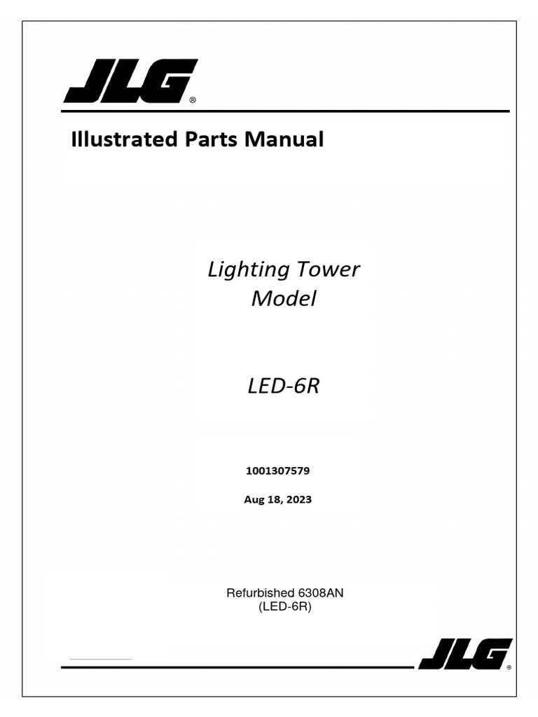 LED-6R Illustrated Parts Manual | PDF | Mechanical Engineering | Vehicles