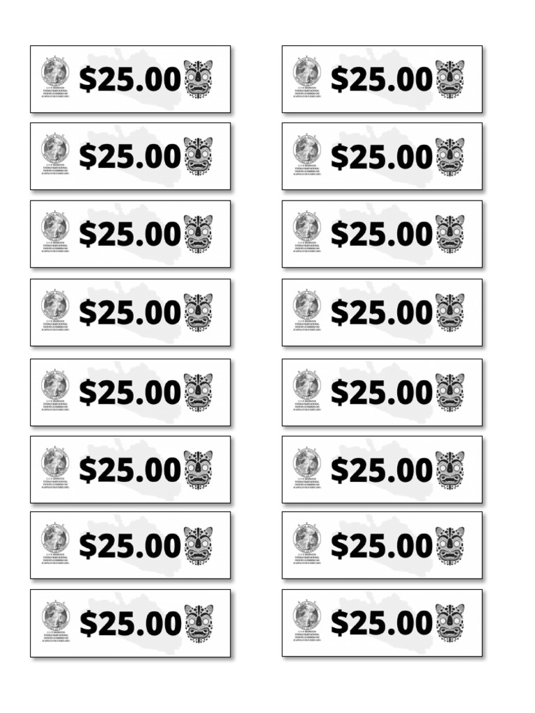 Billetes Kermes | PDF