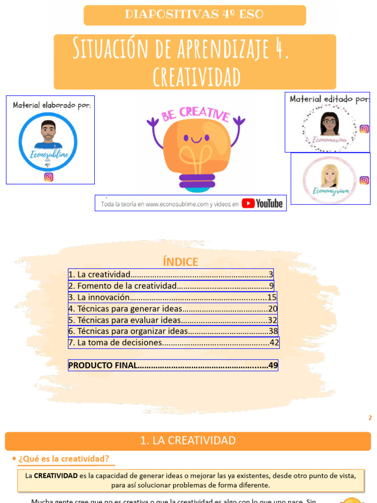 Sa4. La Creatividad | PDF | Creatividad | Apple Inc.