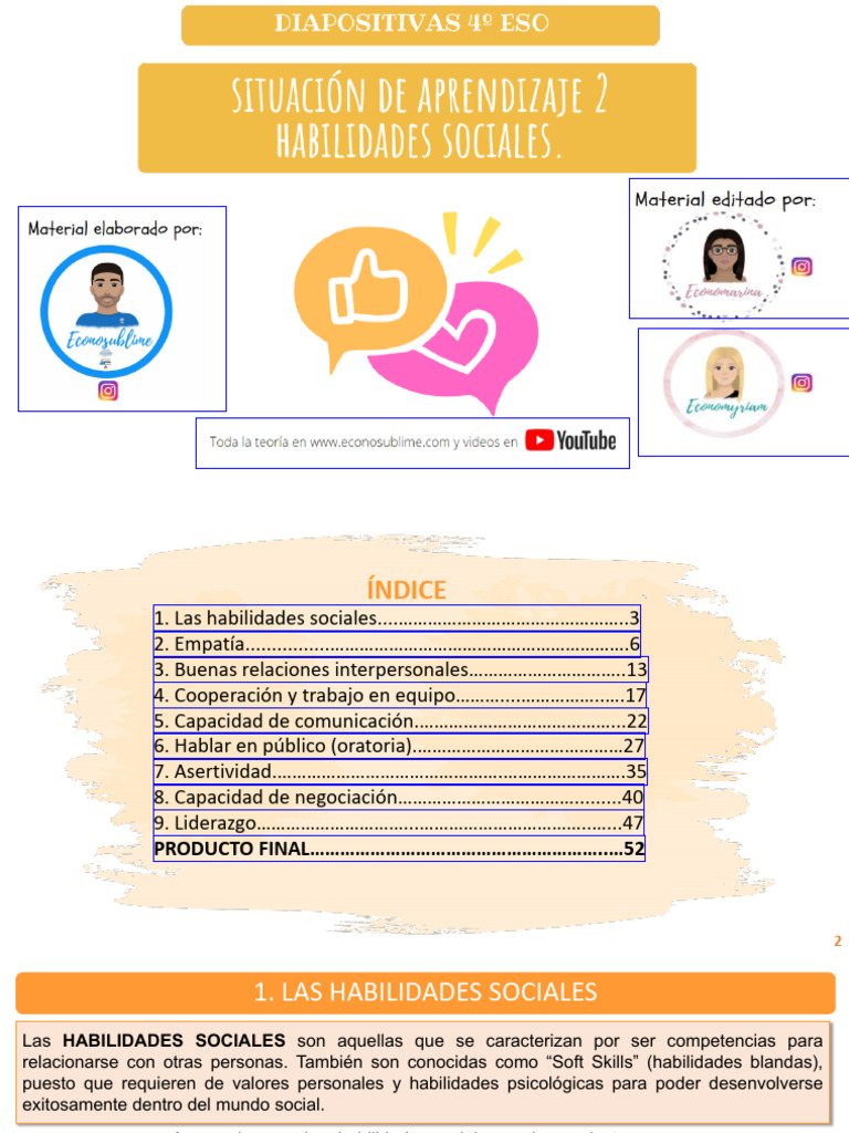 Habilidades Sociales Esenciales para el Éxito | PDF | Comunicación ...