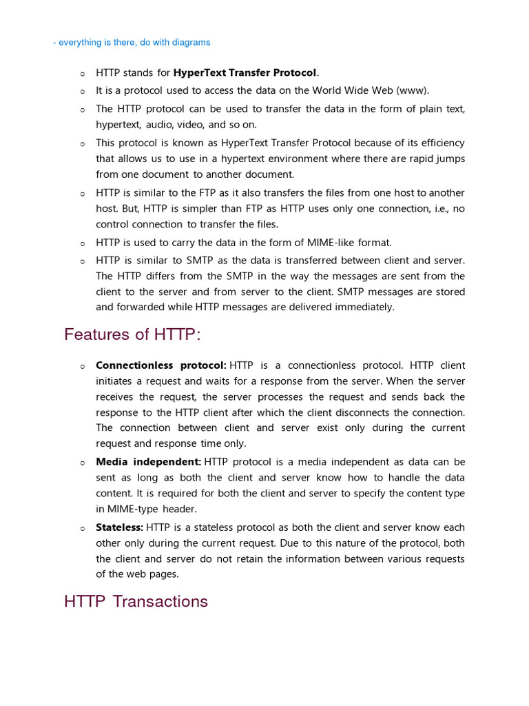 HTTP | PDF | Networking | Internet & Web