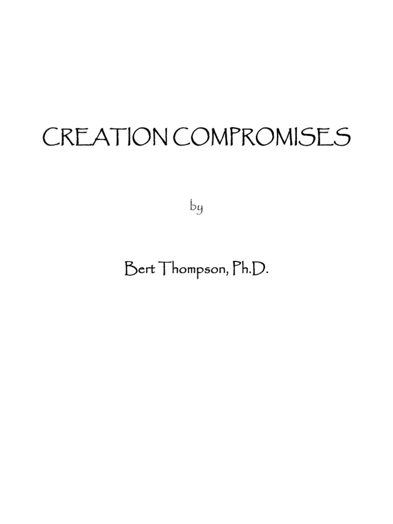 10 5300 Creation Compromises | PDF | Creationism | Jesus