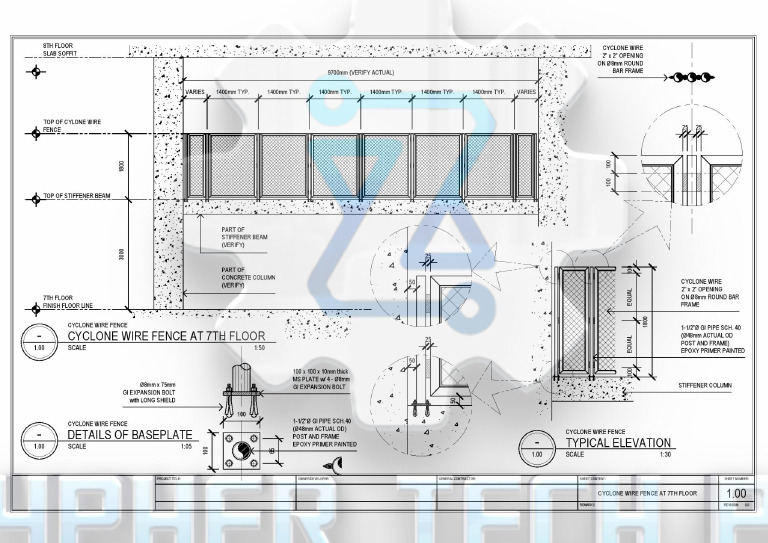 Cyclone Wire Fencing Detail | PDF