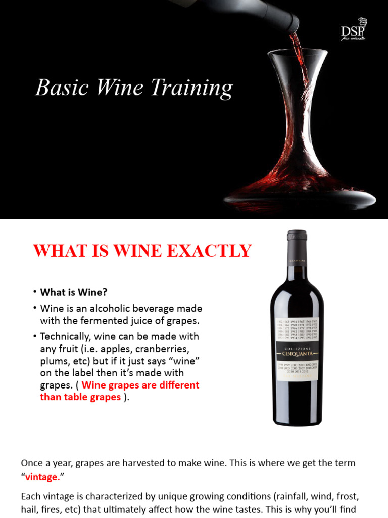 Basic Wine Training 2022 | PDF | Aroma Of Wine | Wine