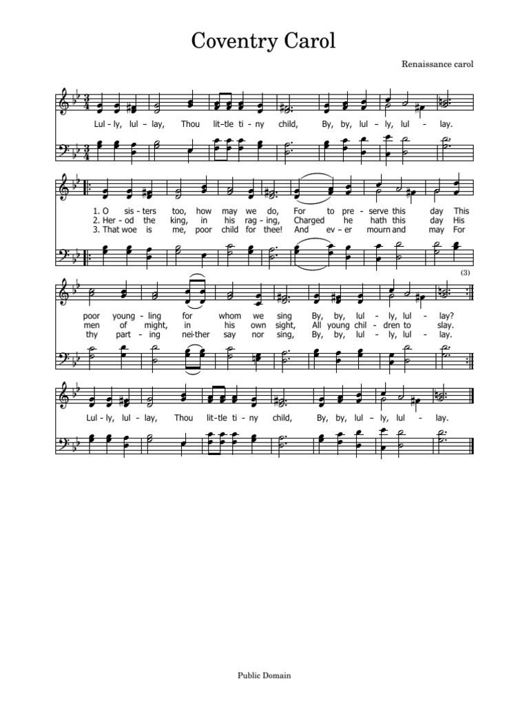 Coventry Carol | PDF