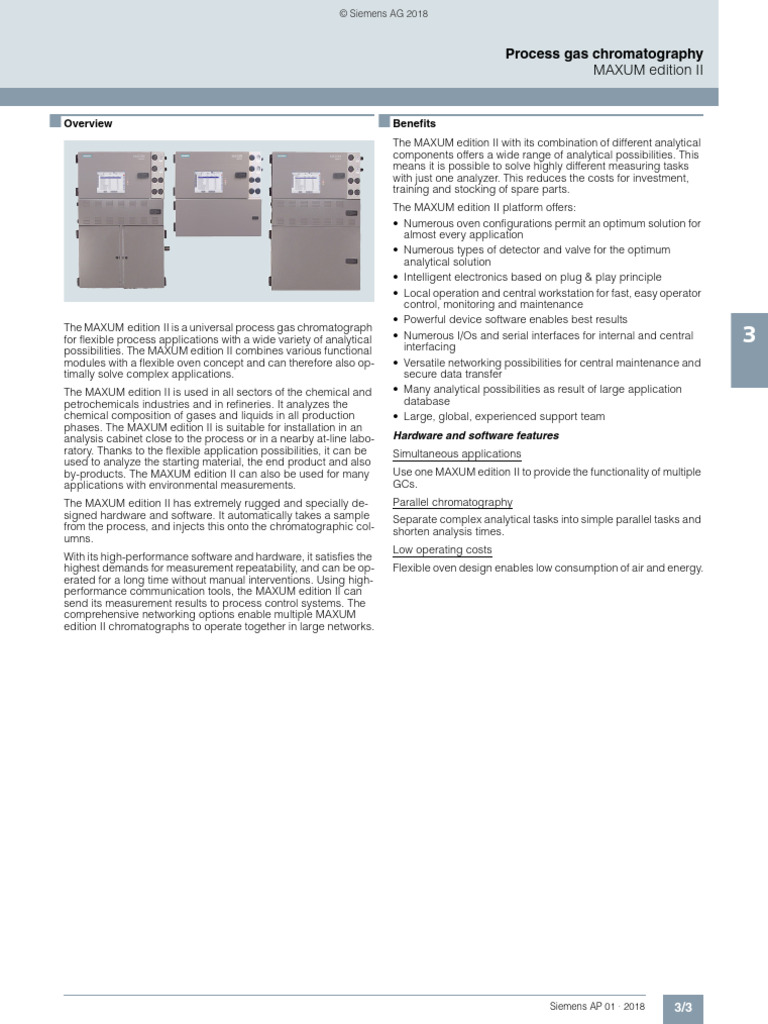 MAXUM Edition II Gas Chromatograph Overview | PDF | Gas Chromatography ...