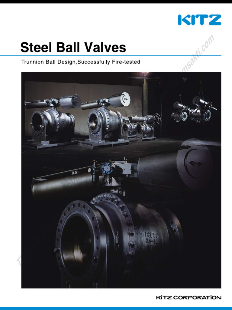 KITZ Steel Ball Valves Trunnion Type E-202-07 | PDF | Valve ...