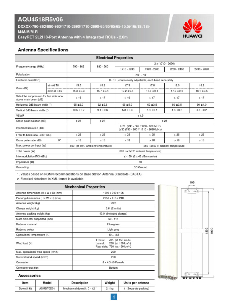 ANT-AQU4518R5v06-1360-001 Datasheet | PDF | Antenna (Radio) | Electricity ANT-AQU4518R5v06-1360-001 Datasheet | PDF | Antenna (Radio) | Electricity