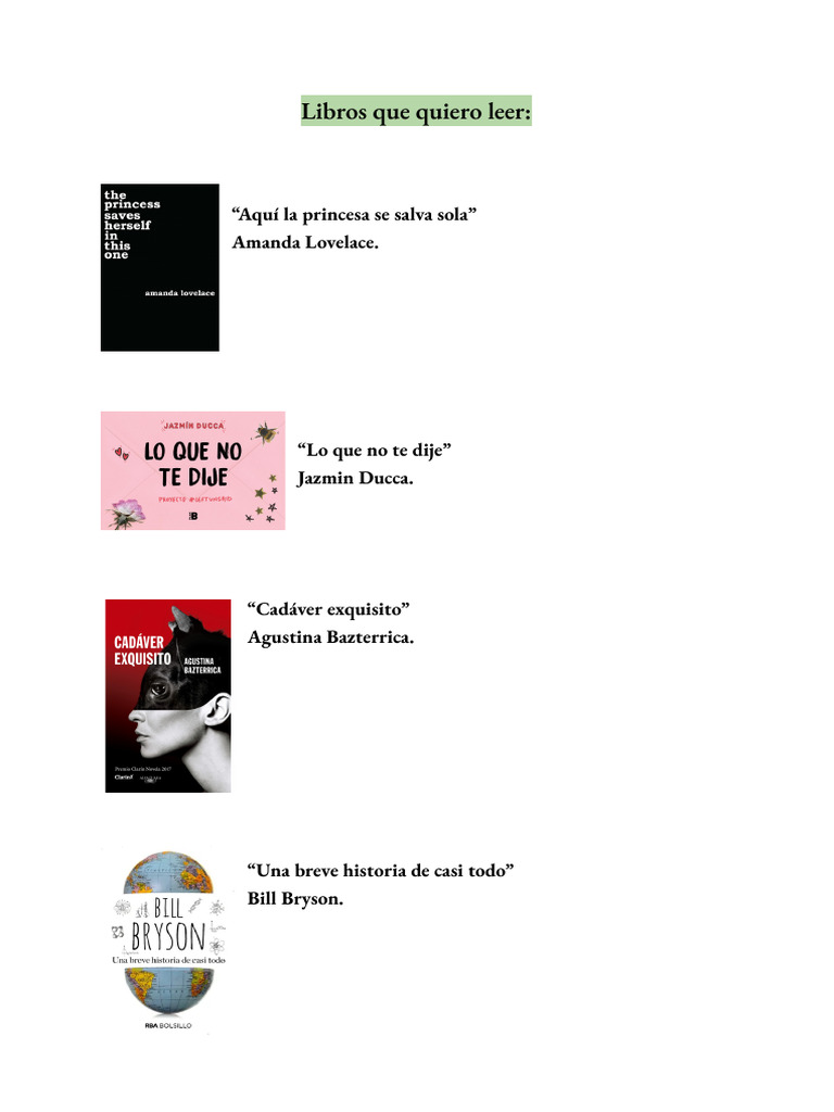 Libros (Pili) | PDF