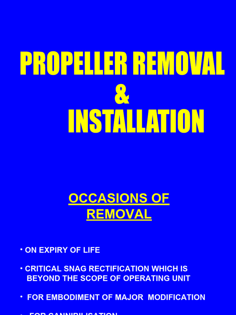 Prop Rem & Install | Download Free PDF | Propeller | Nut (Hardware)