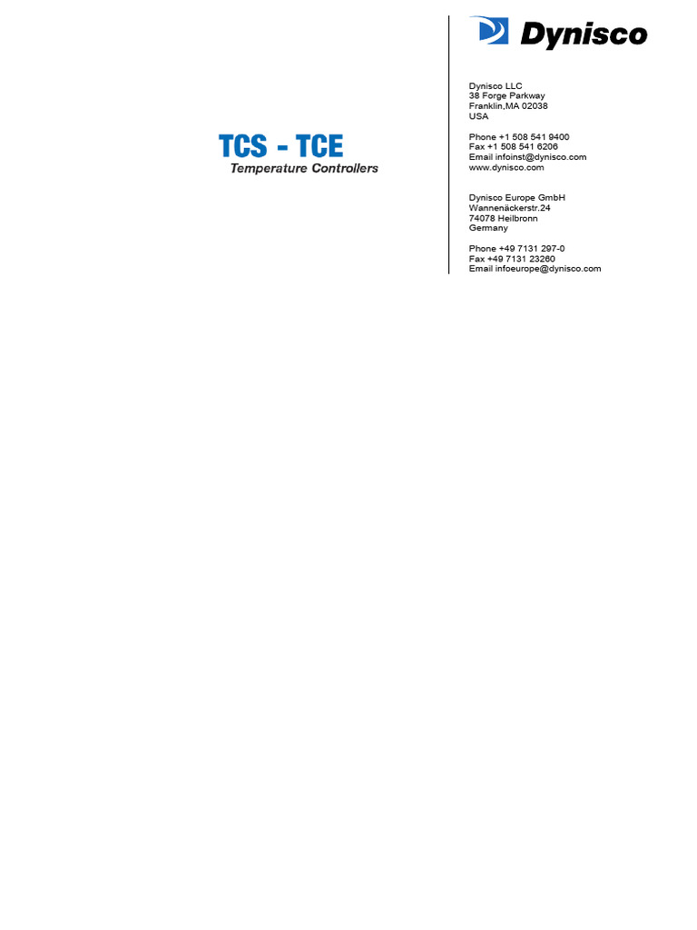 TCS Tce Manual | PDF | Relay | Equipment