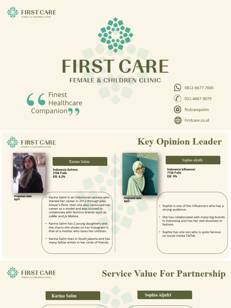 First Care KOL Partnership Update | PDF | Health Care | Public Services