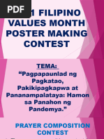 Filipino Values Month Activity PUBMAT | PDF