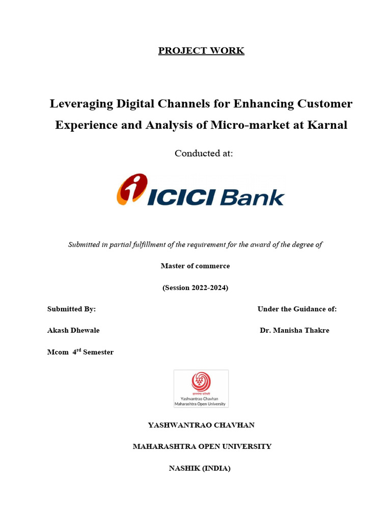 Akash Dhewale Project Banking | PDF | Marketing | Banks