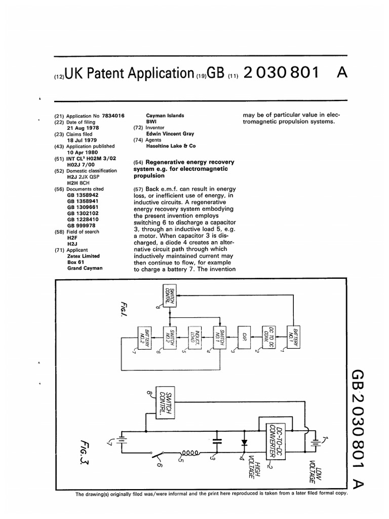 Regenerative Energy Recovery System Eg For Electromagnetic Propulsion ...
