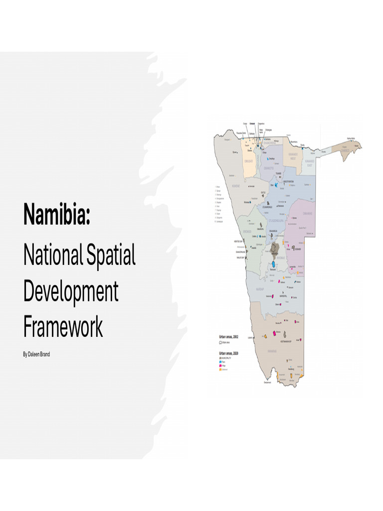 Namibia's National Spatial Development Framework | PDF | Sustainability | Namibia
