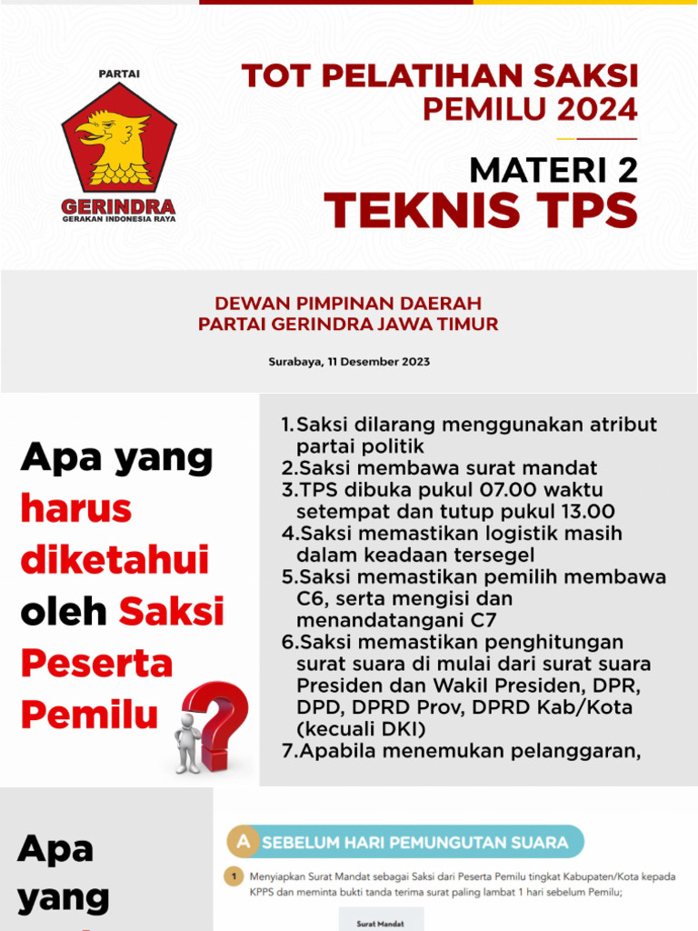 Materi Teknis Tps | PDF