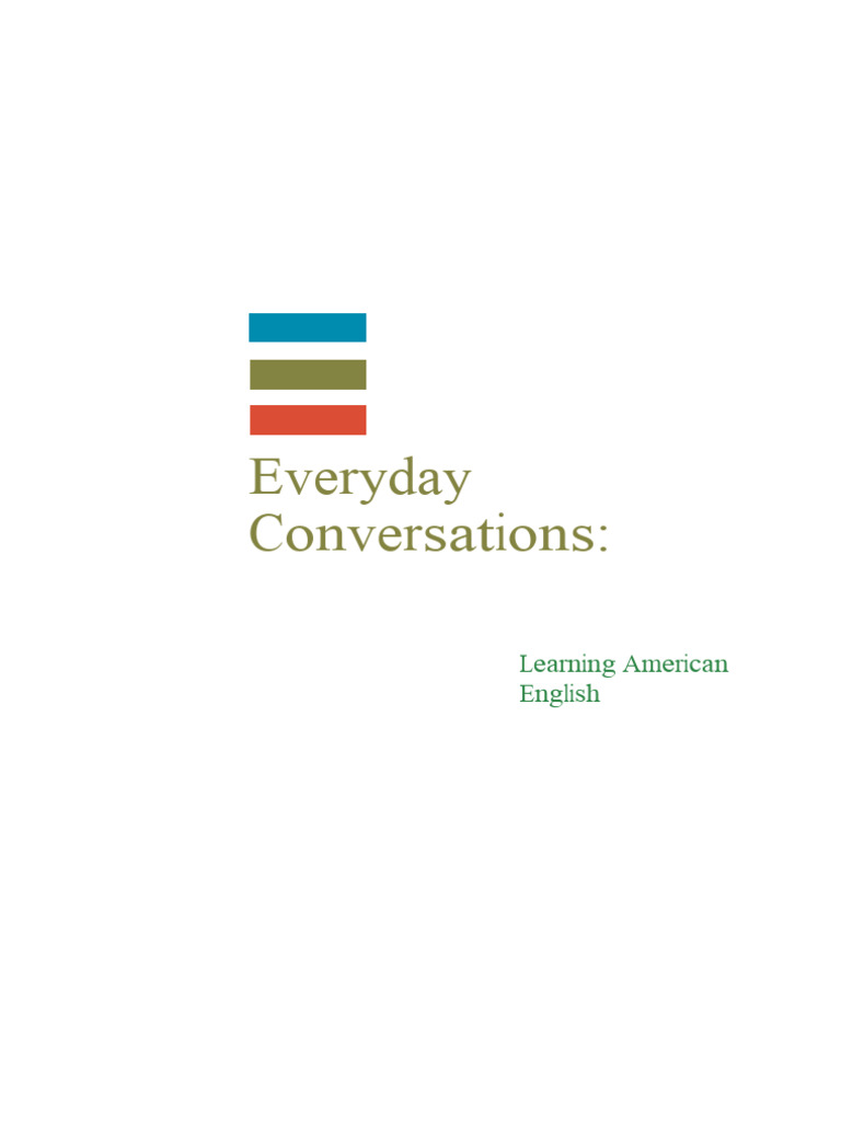 B Dialogues Everyday Conversations English LO | PDF | English As A ...