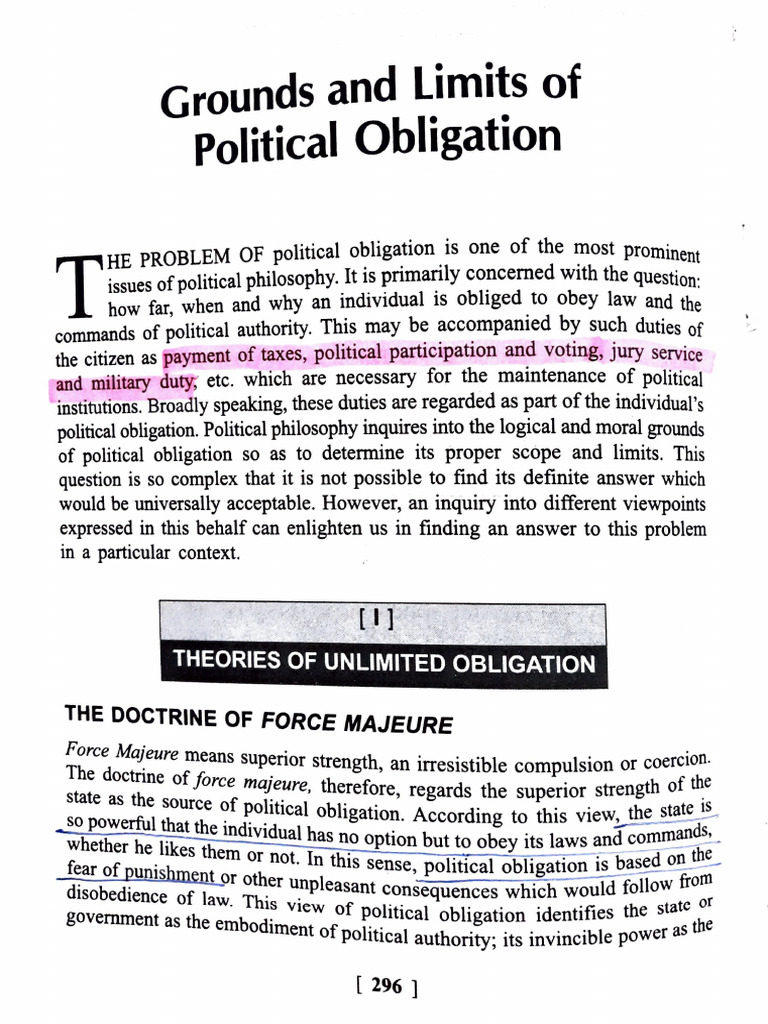 Political Obligation | PDF | State (Polity) | Social Contract